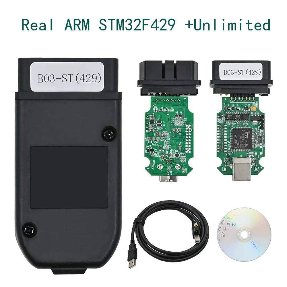 Jual For Vag Real Arm Stm32F429 Hex V2 V23.3.1 Unlimited Vins Car Diagnostic Scanner Tool For Vw ...