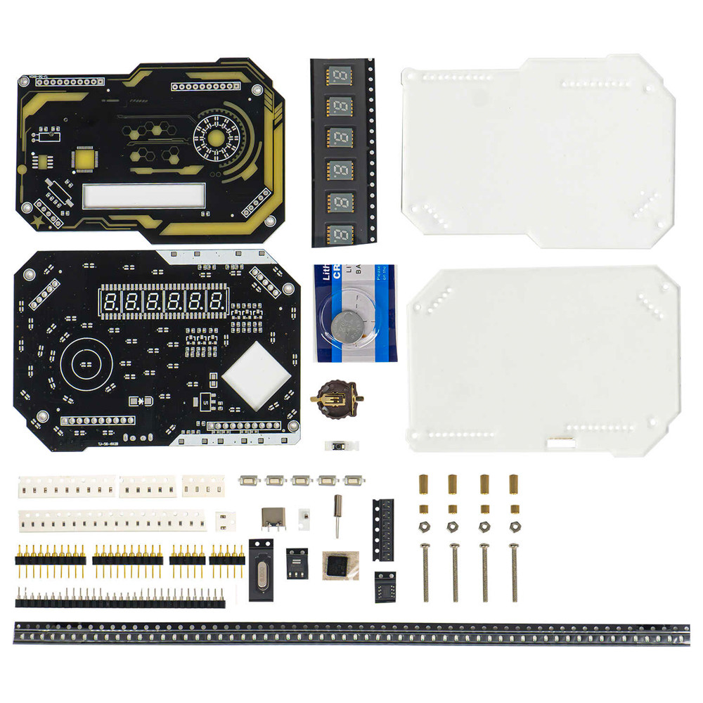 Jual Diy Electronic Clock Kit Rgb Digital Tube Time Display Cyberpunk ...