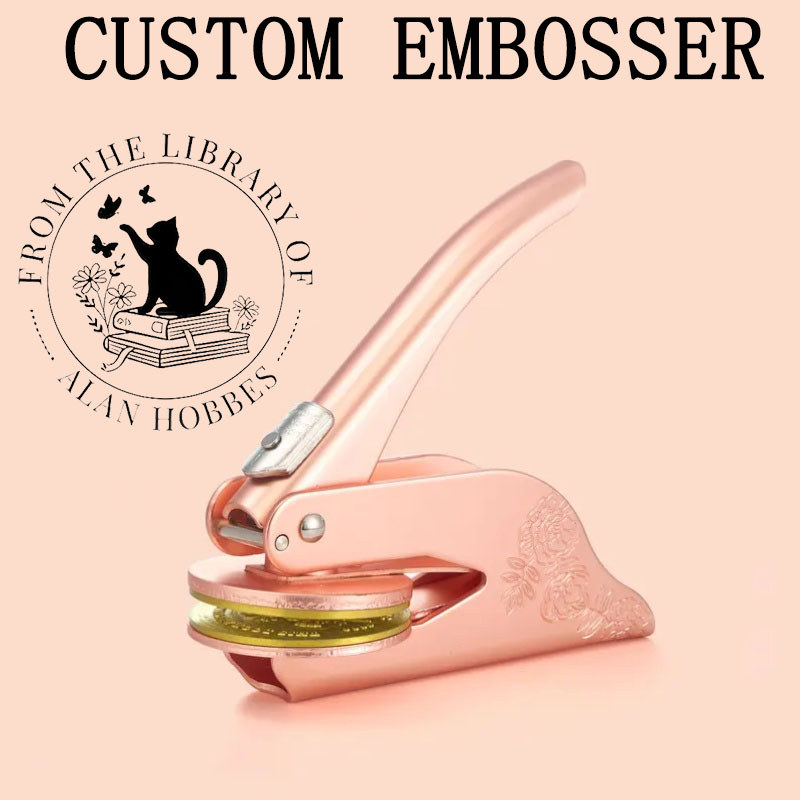Jual Custom Embosser Stamp Logo Diy Personalized Book Embosser Seals ...