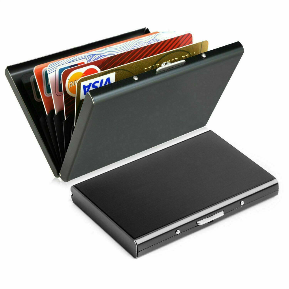 Jual Rfid Card Holder Aluminum Metal Antimagnetic Bank Card ID Card ...