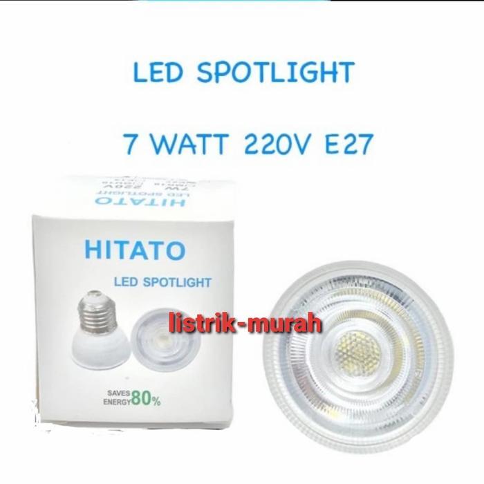 Jual New Hitato Lampu Sorot LED 7w 7watt 7 w watt E27 220v 220vac 220 v ...