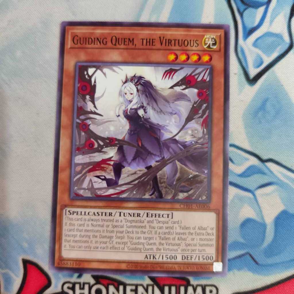 Jual yugioh AE guiding quem the virtuous CH01-AE006 C original | Shopee ...
