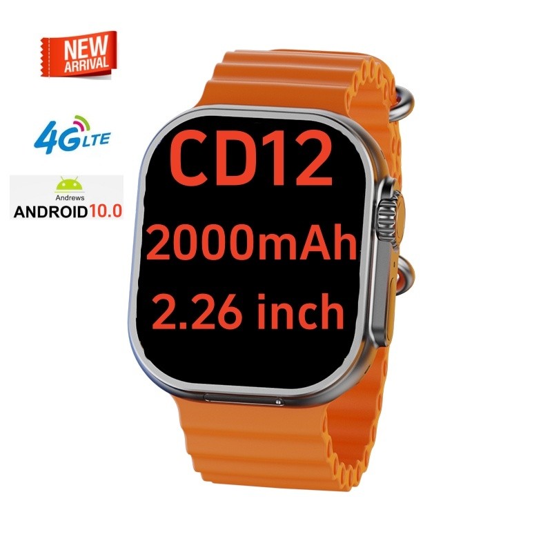 Jual Cd12 Smart Watch Ultra 4G Android Wifi Gps Camera Google Play 2.26 ...