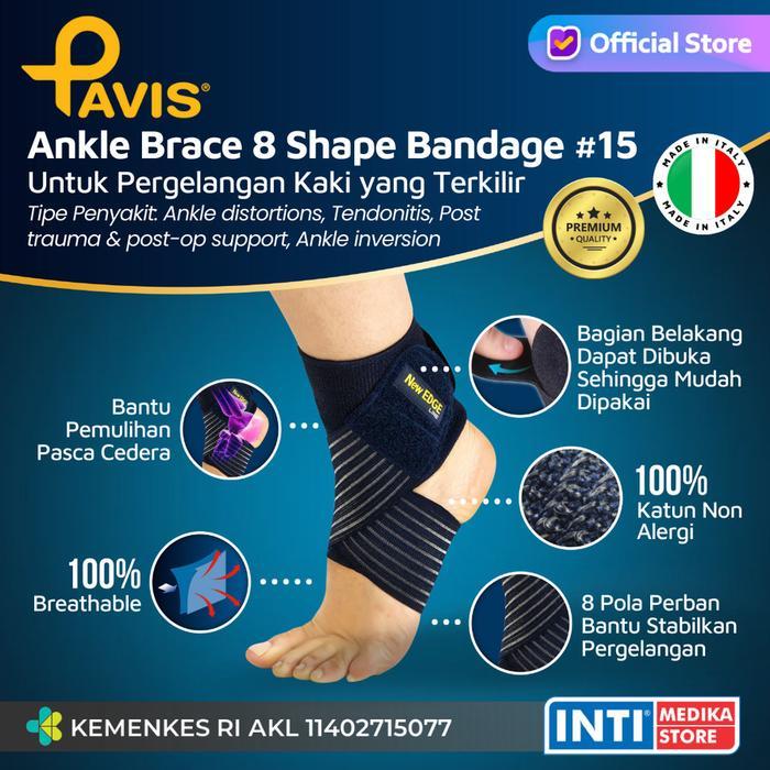 Jual Pavis - Ankle Brace 8 Shaped Bandage 015 Deker Lilit Pergelangan ...