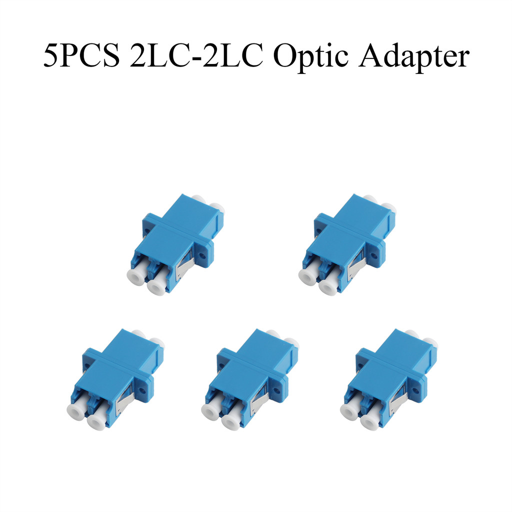 Jual 5Pcs 2-Core Fiber Optic Dual Core Adapter Upc 2 Lc Female To 2 Lc ...