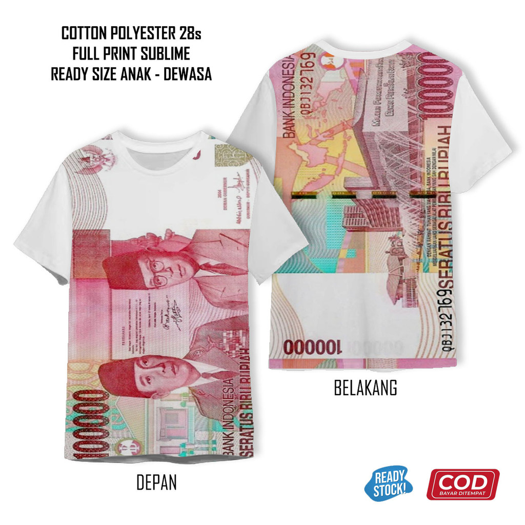 Jual Kaos Pecahan Rupiah Gope Goceng Seceng Cepe Gocap Full Printing ...