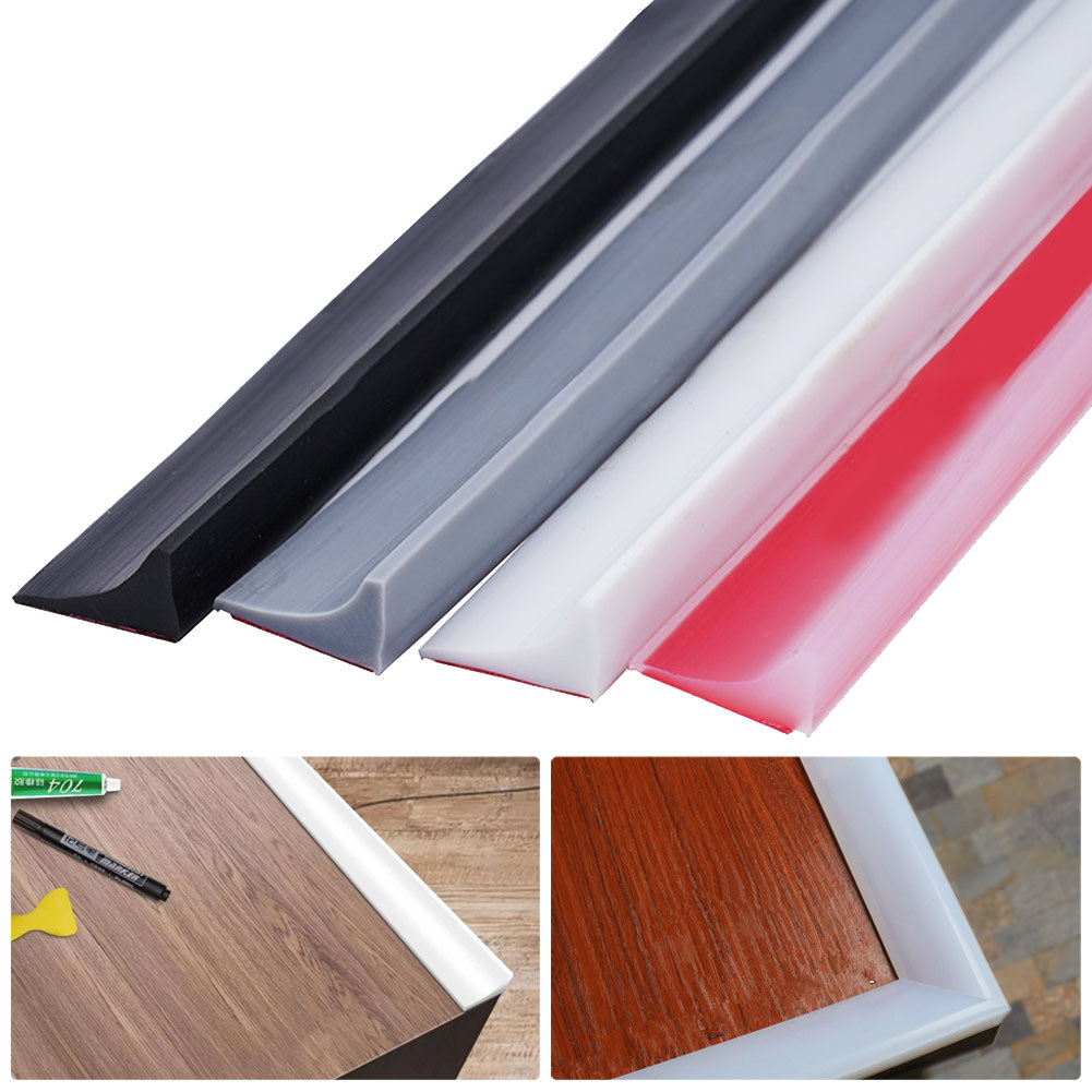 Jual Bathroom Retention Water Barrier Strip Rubber Silicone Shower ...