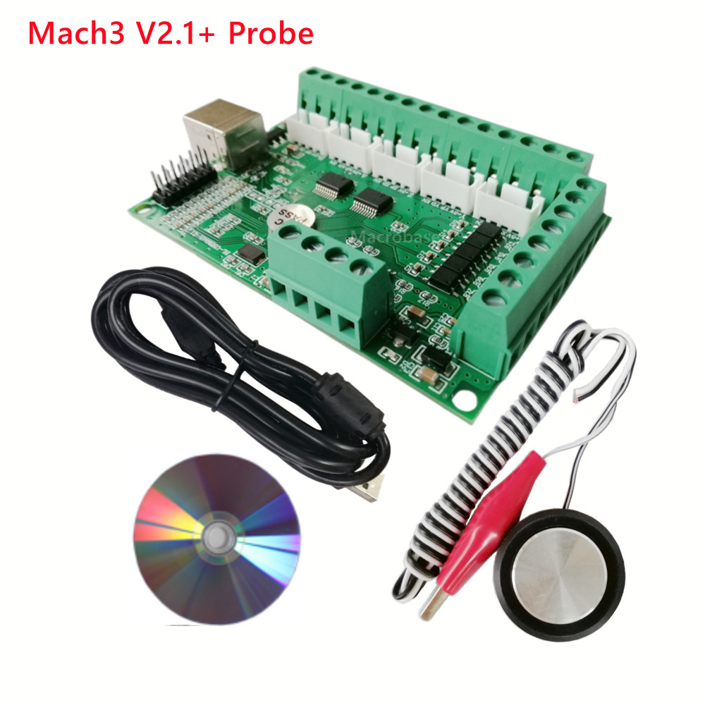 Jual Mach3 interface board cnc 5 axis breakout card control plate z probe setter cnc cutting ...