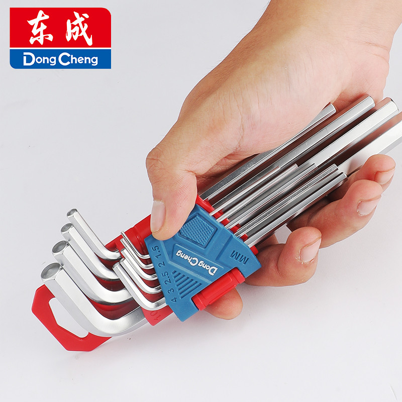 Jual Hex Key Set 9Pcs Metric Allen Key Set 1.5-10Mm Anti-Slip Long Ball ...