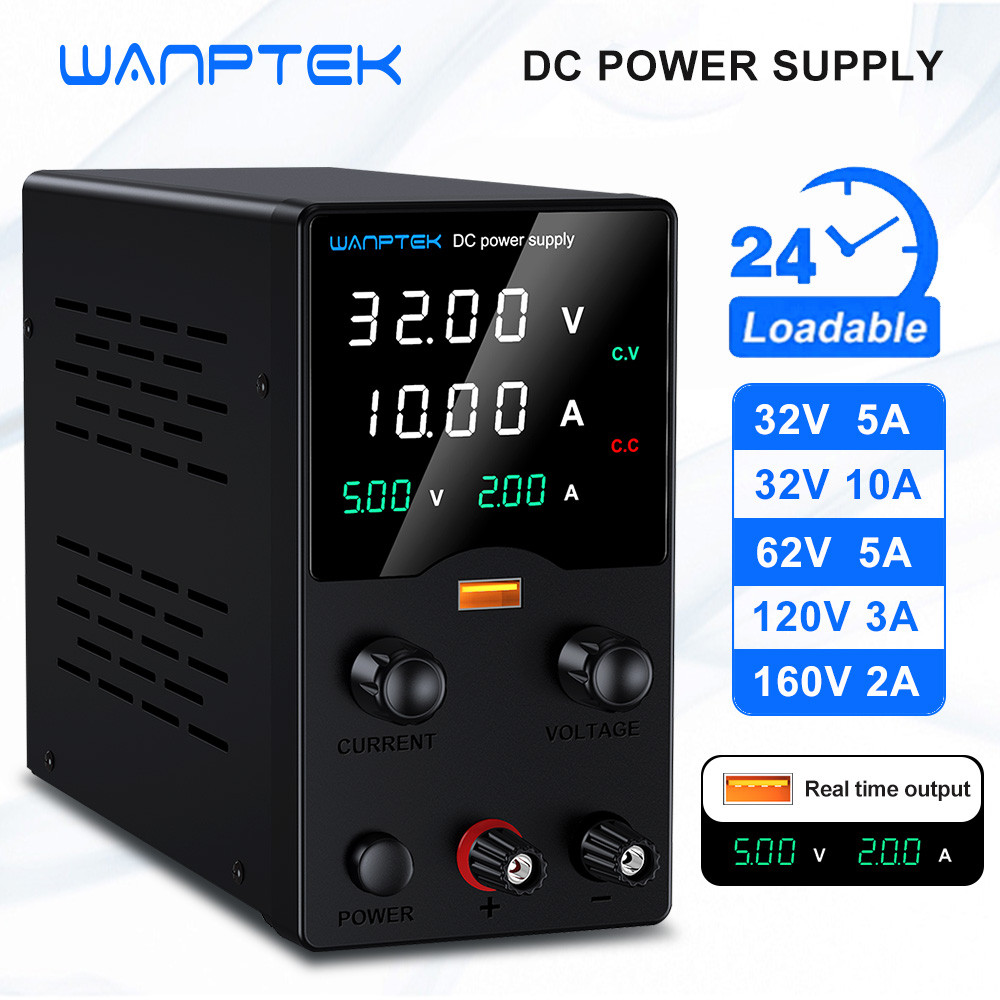 Jual Wanptek DC Lab Power Supply 32V 62V 120V 160V Adjustable Switching ...