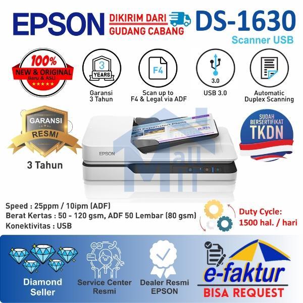 Jual ebpd- Scanner Epson Ds-1630 Epson Ds1630 Adf Scanner Garansi Resmi ...