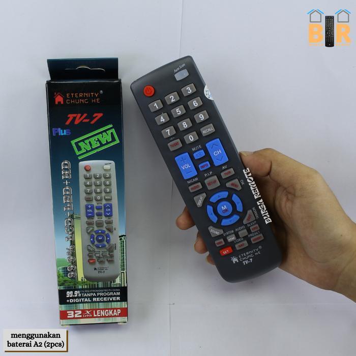 Jual New REMOTE MULTI TV TABUNG/LCD/LED/PARABOLA-TV7 -GROSIR | Shopee ...