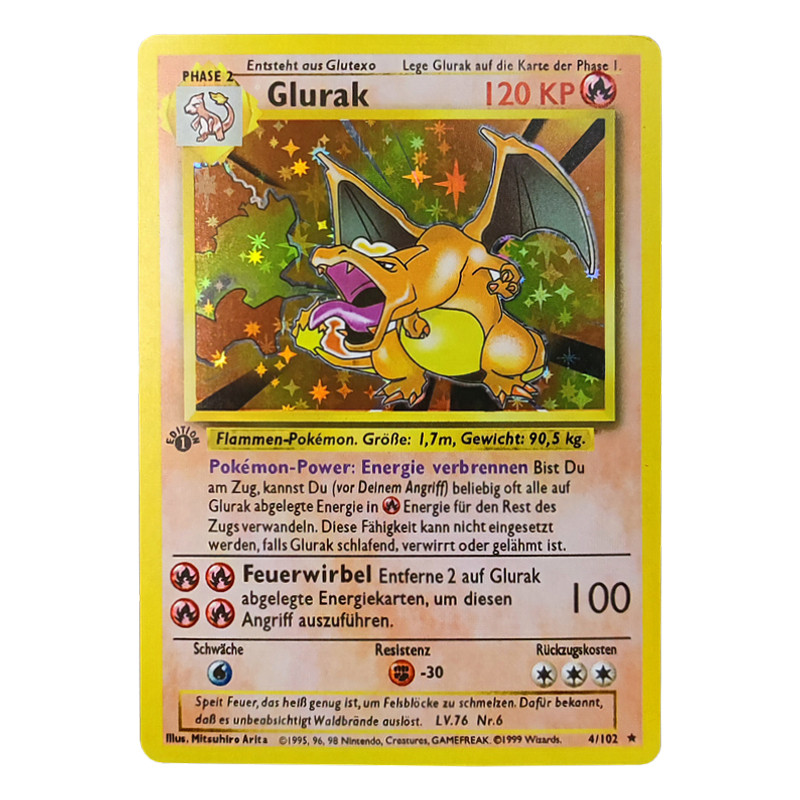 Jual 1996Years Pokemon Base Set German card PTCG Charizard Pikachu Game ...