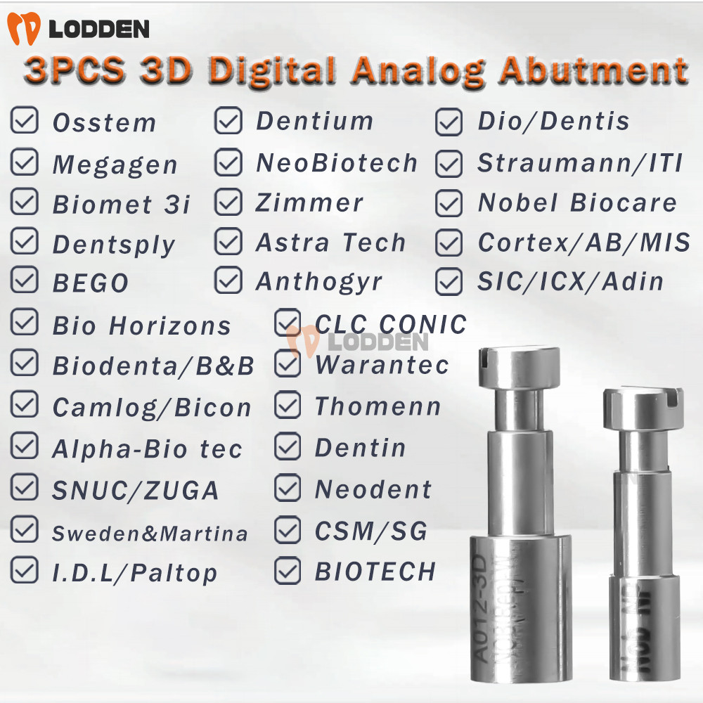 Jual 3PCS Dental Digital Analog for Osstem/Dentium/DIO/Megagen/Dentis ...