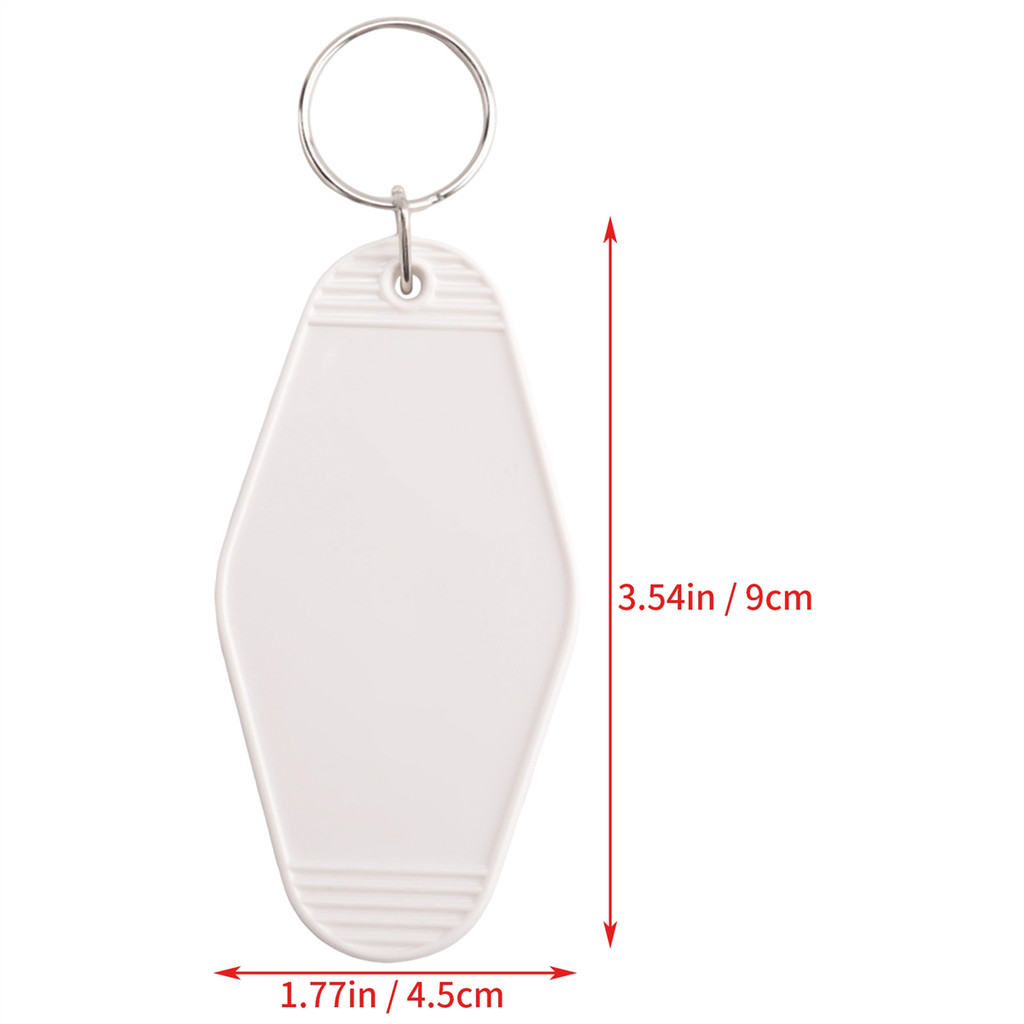 Jual A67I 24 Pcs Vintage Motel Keychain Diy Blank Hotel Keychains Heat ...