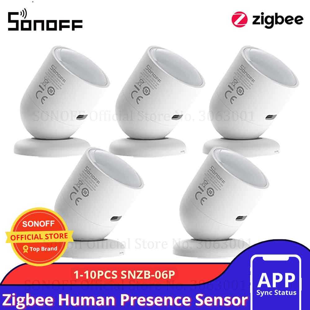 Jual 1-10PCS SONOFF SNZB-06P Zigbee Human Presence Sensor 5.8GHz ...
