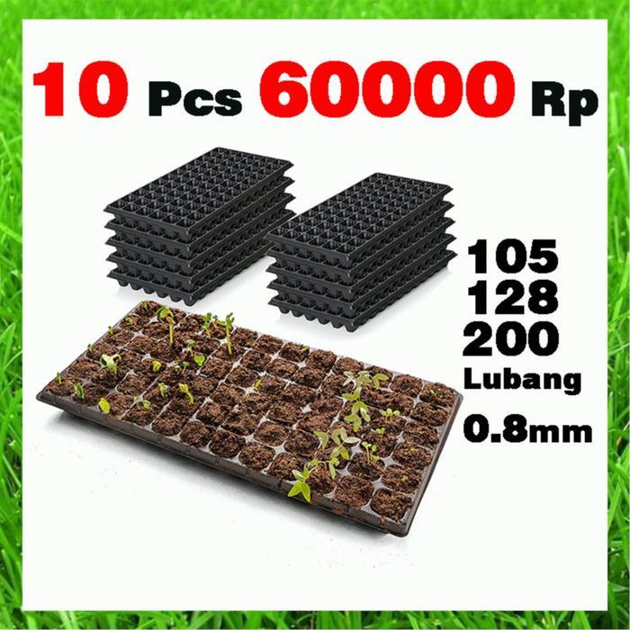 Jual Tray Semai 105 128 200 Lubang 10/20Pcs Potray 0.8Mm Seedling Tray ...