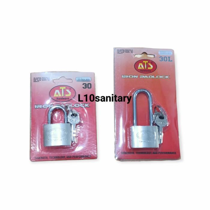 Jual New Gembok Besi Nekel ATS 30mm / Iron Padlock ATS 30 mm | Shopee ...