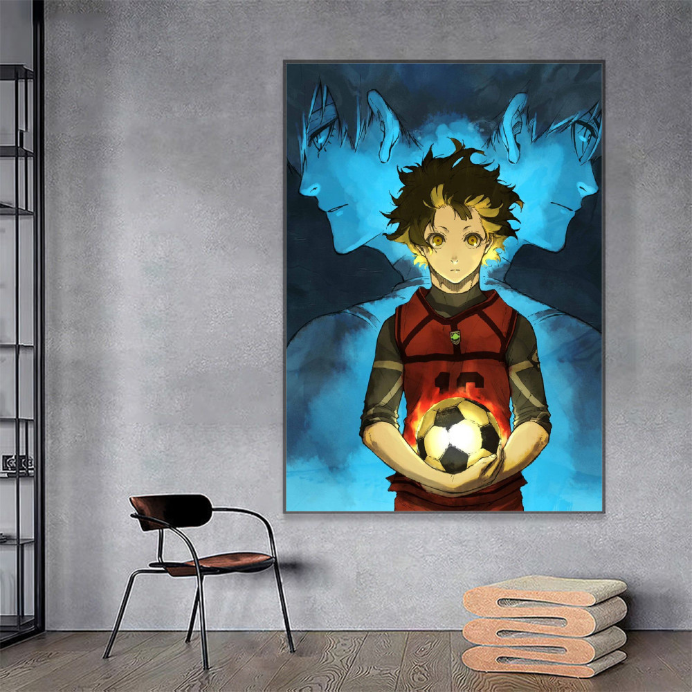 Jual Blue Lock Anime Poster Anime Posters Sticky Vintage Room Home Bar ...