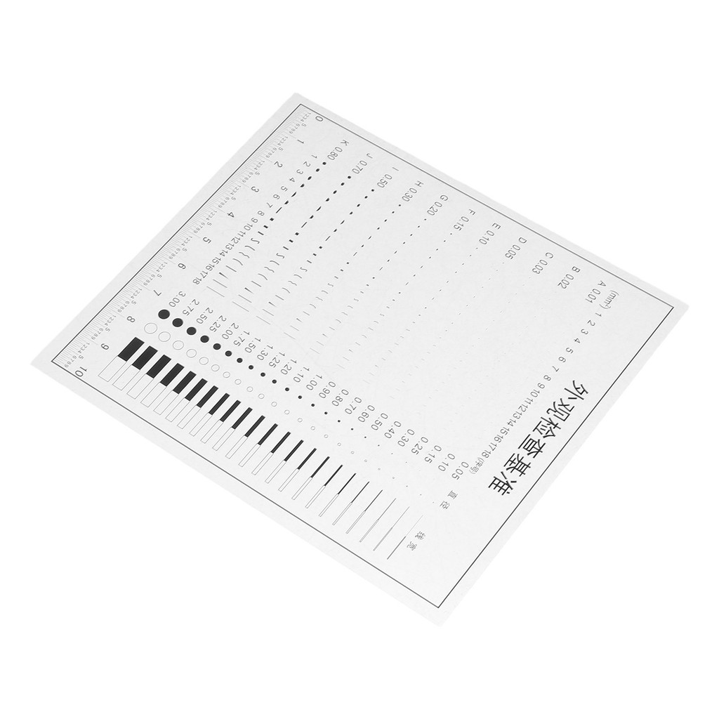 Jual High Precision Engineer Ruler Clear Plastic Crack Monitor Chart ...