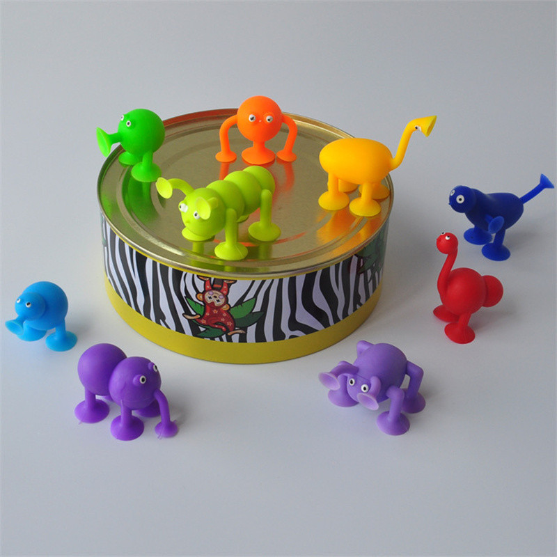 Jual Kid Novelty Mini Sucker Suction Cup Doll Marine Land Strange ...