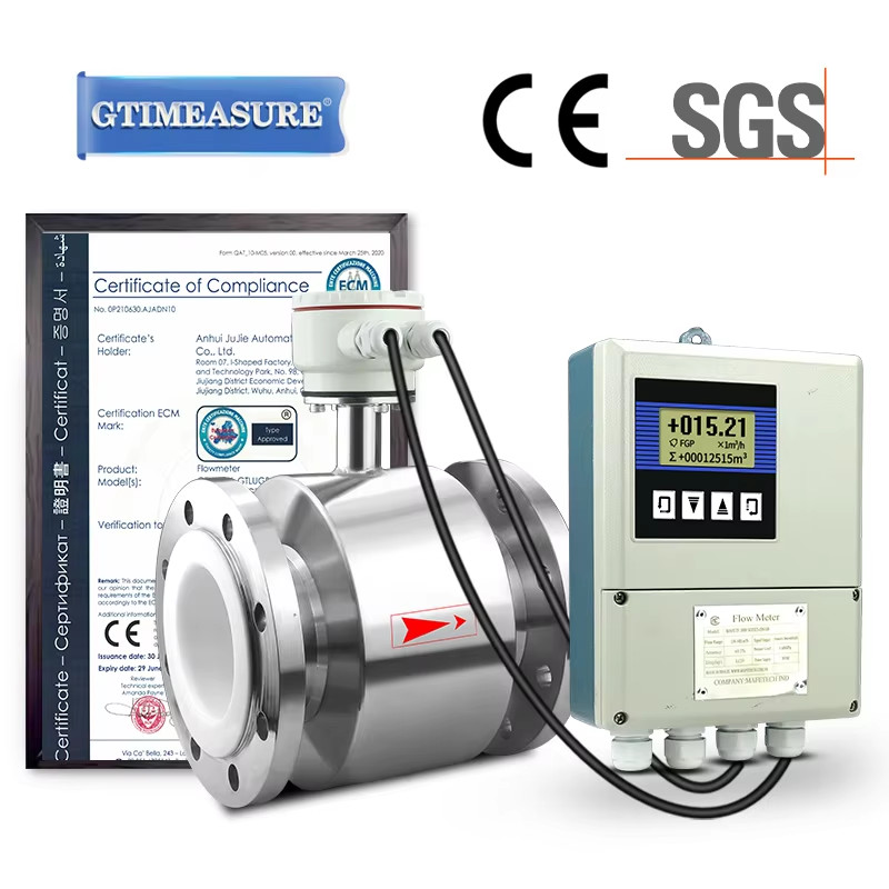 Jual Electromagnetic Flow meter Remote Display Magnetic Flow Meter for ...