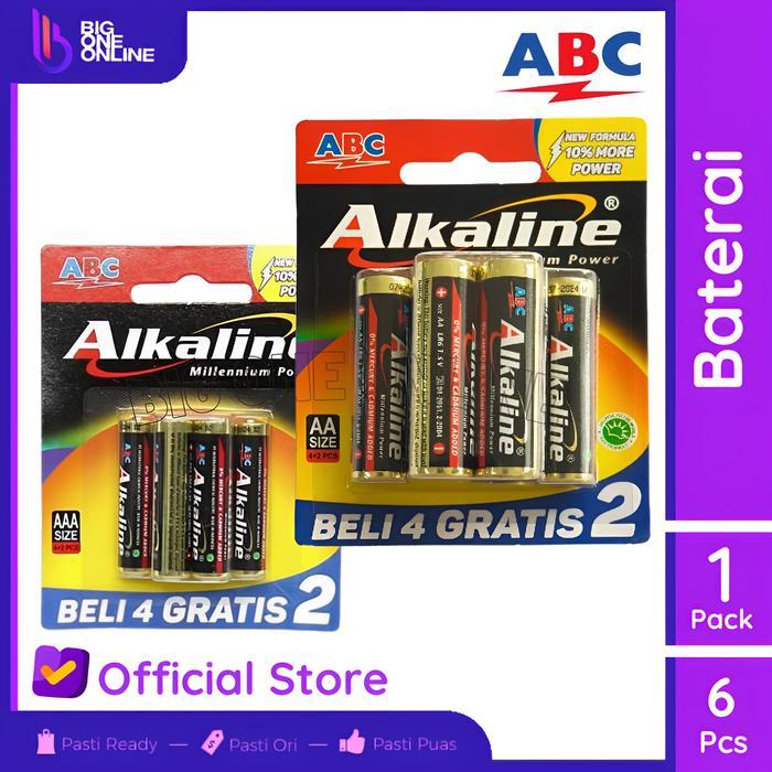 Jual ABC Baterai Alkaline A3, Battery 1,5V A2, Batu Batre Alkalin AA ...