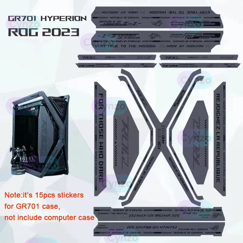 Jual DIY Helios GX601 Stickers,ROG Strix GR701 Case Suede Cover,PC ...