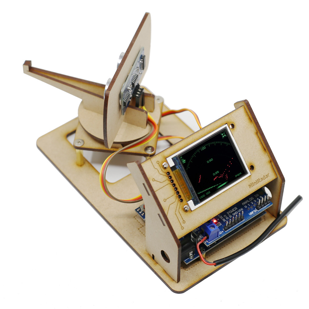 Jual Radar Ultrasonic Radar Maker Open Source Arduino Project Tft Lcd ...