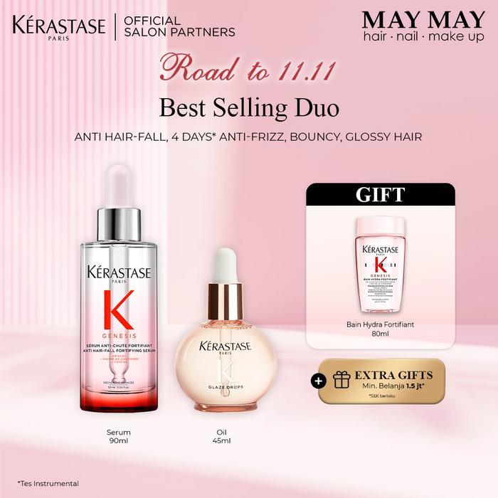 Jual New Launch Kerastase Best Seling Duo - Serum Genesis 90Ml + Glaze ...