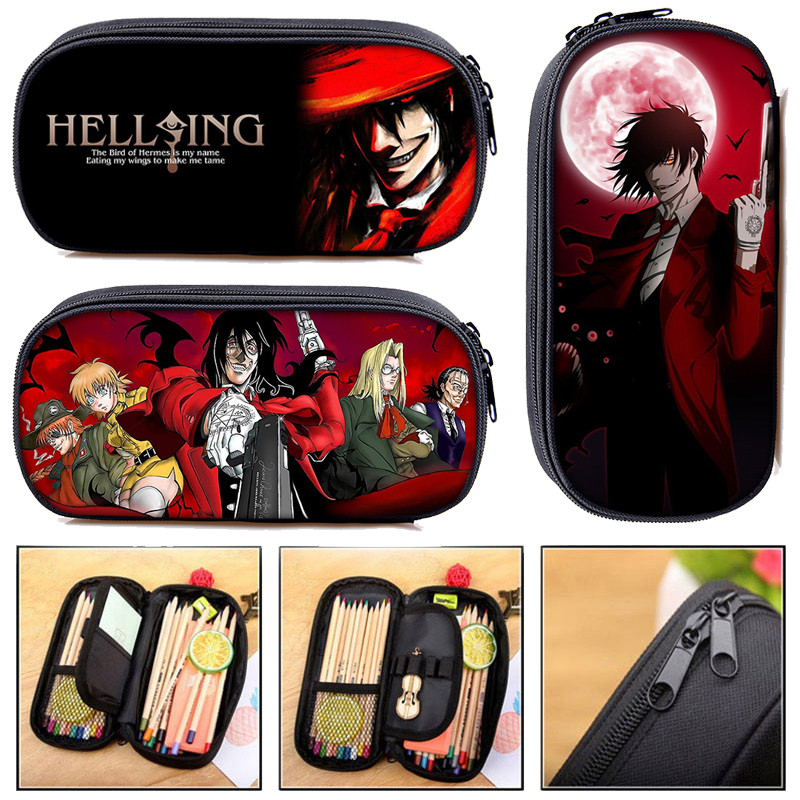 Jual Anime Hellsing Ultimate Alucard Print Pencil Bag Horror Vampire ...
