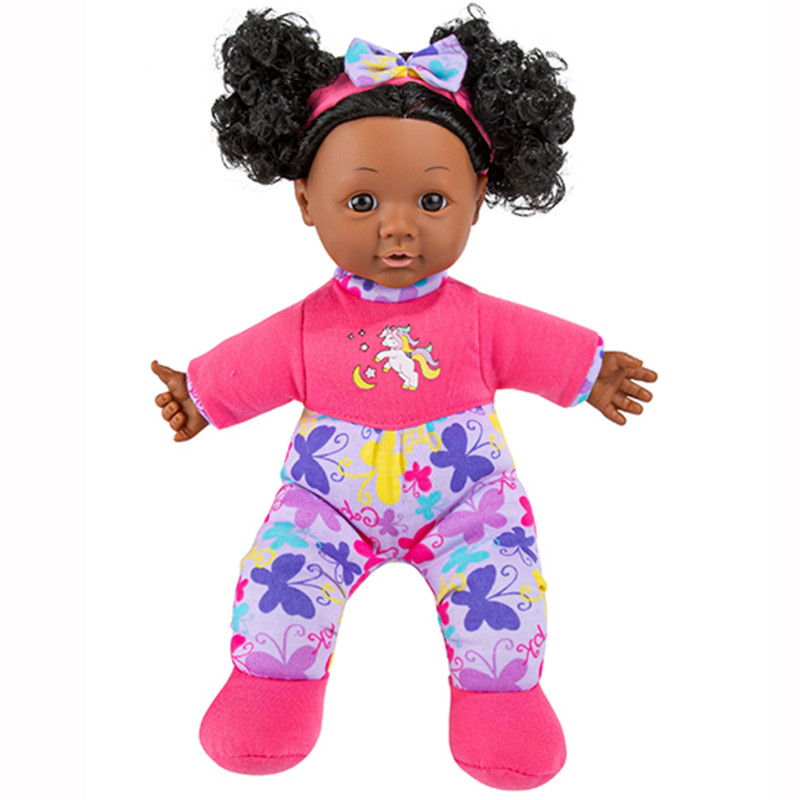 Jual 12 inches Doll Reborn Baby bjd bebek Soft Touch Dark Skin Girl ...