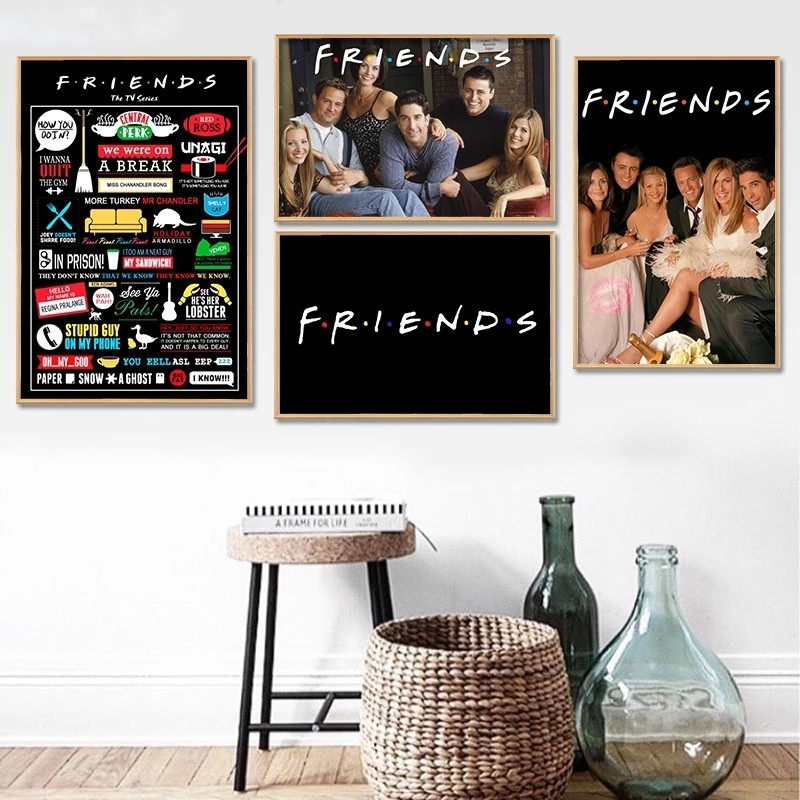 Jual Classic Friends TV Show Posters Canvas Painting Print Fun Friends ...