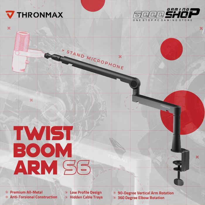 Jual HOT PROMO Thronmax Twist Boom Arm S6 / S 6 - Stand Microphone ...