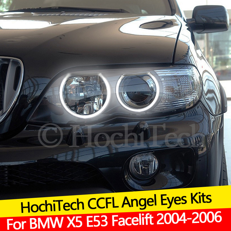 Jual Hight Quality CCFL Angel Eyes Kit Warm White Halo Ring For BMW X5 ...
