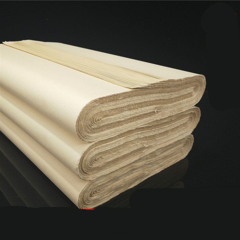 Jual Chinese Rice Paper 100sheet Bamboo Pulp Paper Thicken Half-Ripe ...