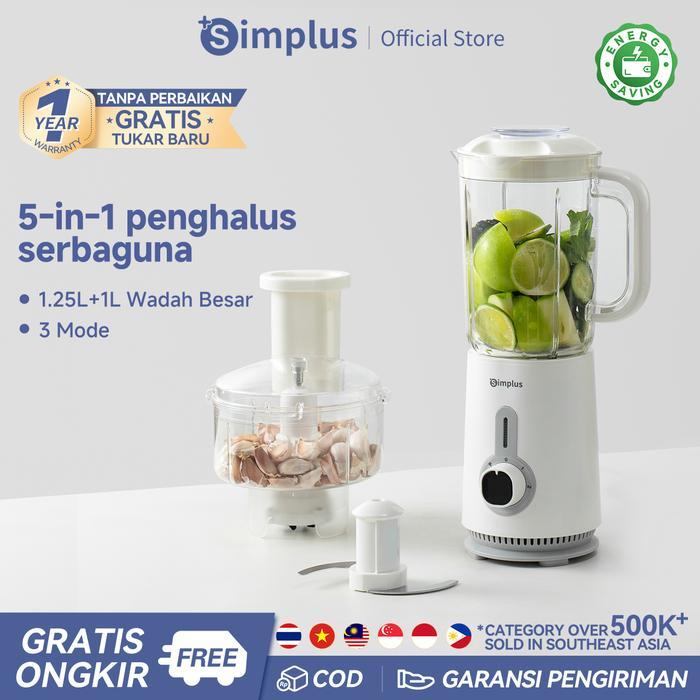 Jual BraHim- Super DealsSimplus Blender 2 Wadah 5-In-1 Fungsi Serbaguna ...