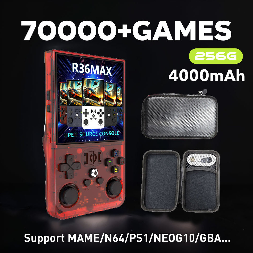 Jual R36 MAX Retro Handheld Game Console Linux System 4.0 Inch IPS ...