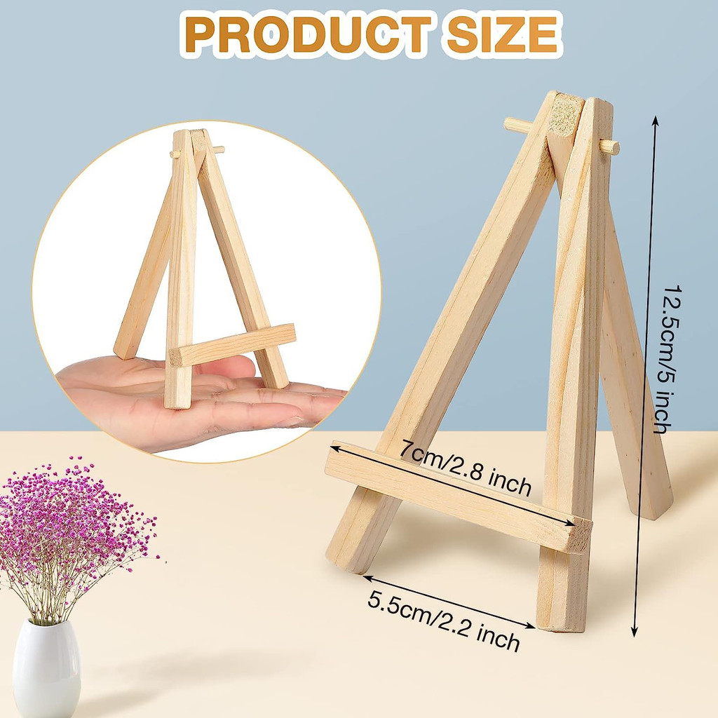 Jual Mini Wood Display Easel Canvas Holder Mini Easels Pack Tabletop ...