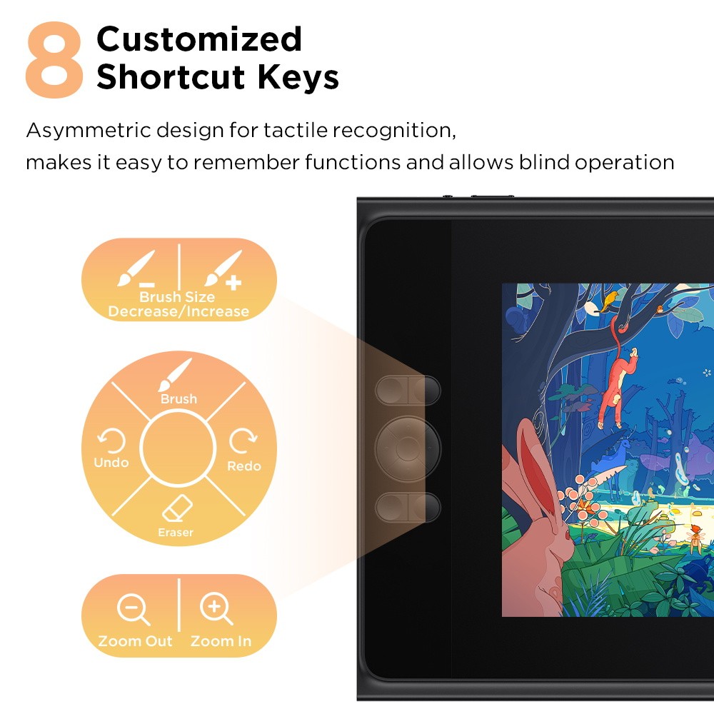 Jual Ugee UE12 Digital Graphics Tablet Pen Drawing Monitor 11.6 inch ...