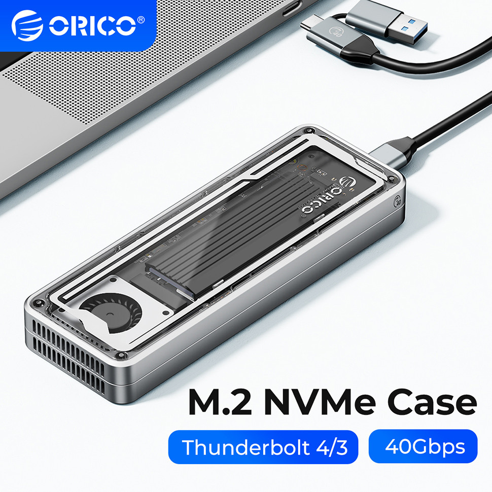 Jual ORICO 40Gbps High Speed M.2 SSD Enclosure NVMe External Case USB4 ...