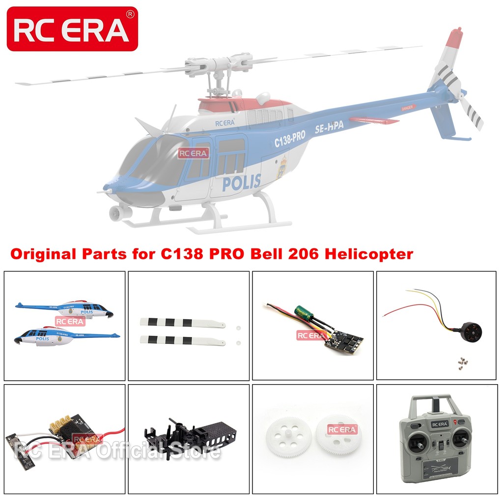 Jual Rc Era C138Pro Brushless Bell 206 Rc Helicopter Main Blade Rotor ...