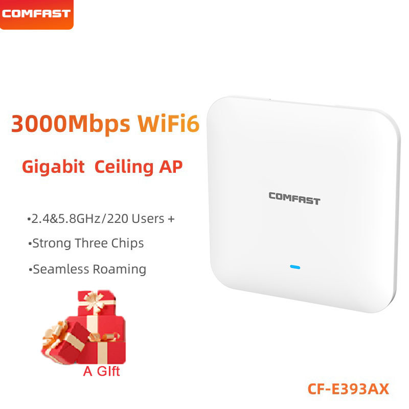 Jual Comfast Wifi6 3000Mb Ceiling Ap 48V Poe Wireless Wall-Mounted Router Access Point 2.4&5 ...