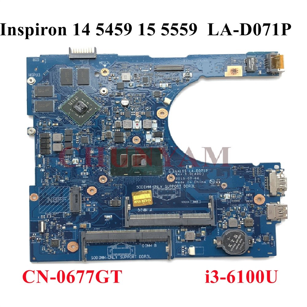 Jual LA-D071P I3 I5 I7 + R5 M335 Graphics Card FOR Dell Inspiron 5559 ...