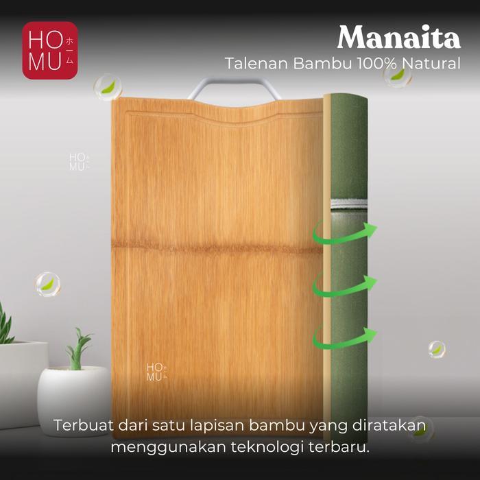 Jual Homu Manaita Talenan Bambu Asli Natural Bamboo Chopping Board ...