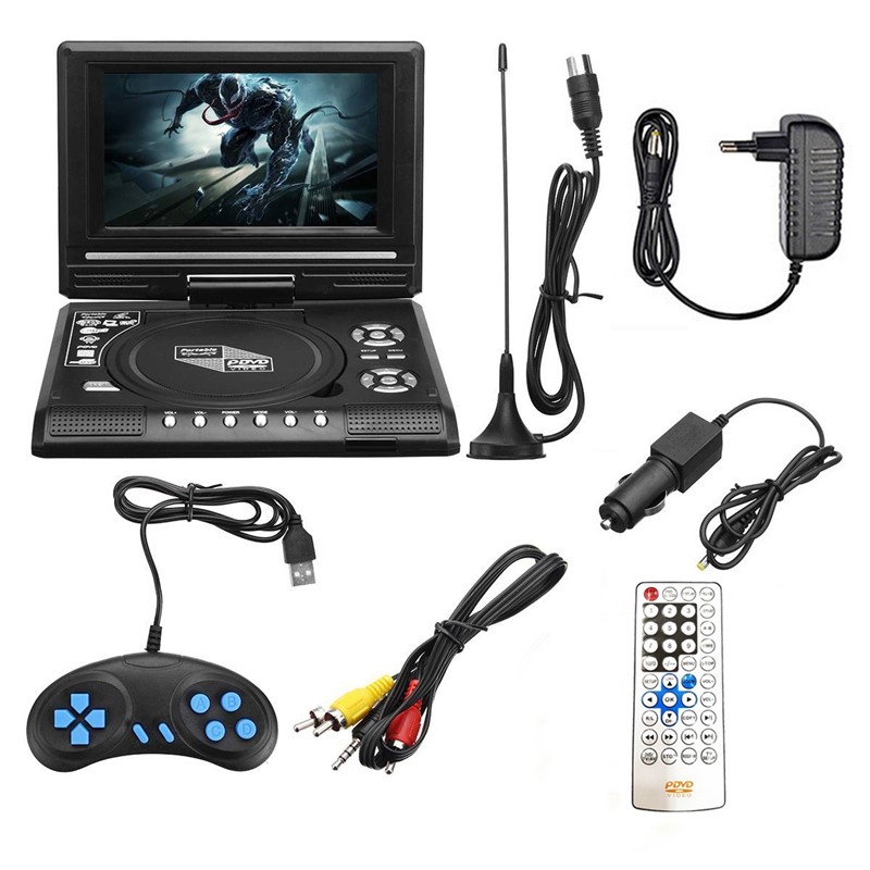 Jual Portable 7.8 Inch TV Home Car DVD Player HD VCD CD MP3 HD EVD Player With TV/FM/USB/Game ...
