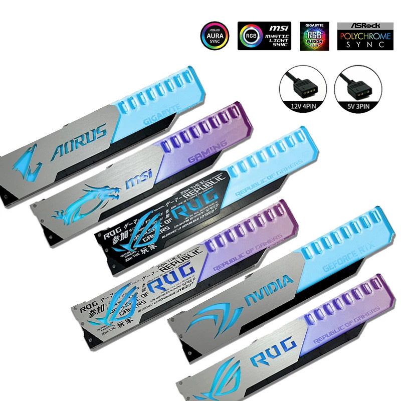 Jual RGB GPU Support Video Card Bracket 5V ARGB Graphics Card VGA ...