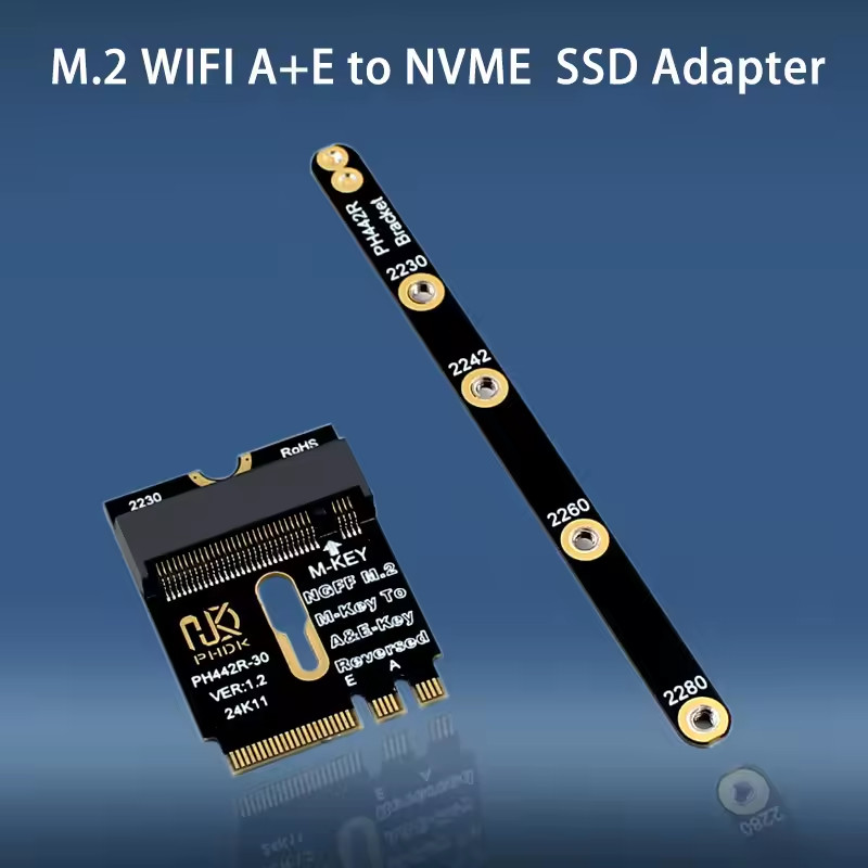 Jual BEST PRICE M.2 A+E To NVME SSD Adapter M Key PCI-E 4.0 Adapter ...