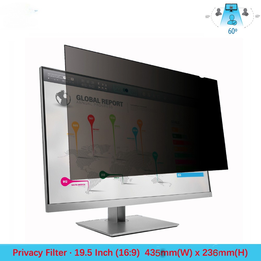 Jual 19.5 inch Privacy Filter Screen Protector Film for Widescreen ...