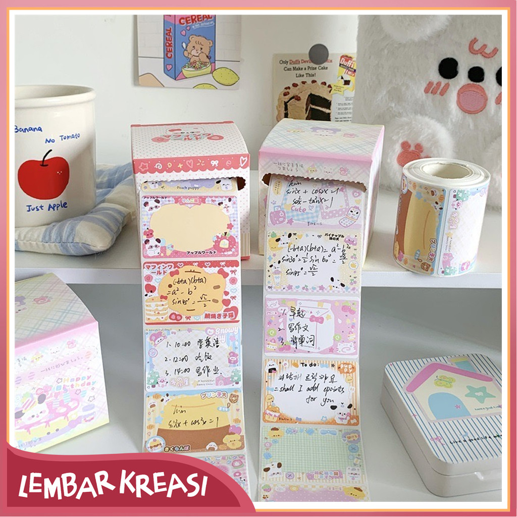 Jual [BACA DESKRIPSI] Pull-out Sticker Sticky Notes Cute Cartoon Pastel ...